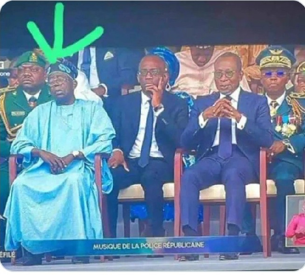 Beninese mock Tinubu as photos of him sleeping at 63rd independence anniversary trends