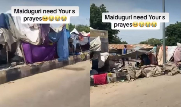 Heartbreaking video shows thousands of displaced Borno residents ...